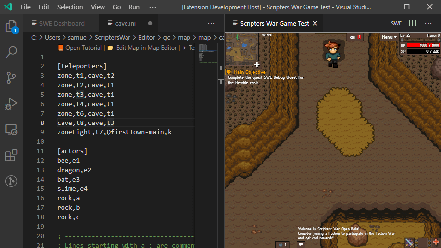 Scripters War MMORPG Browser HTML5